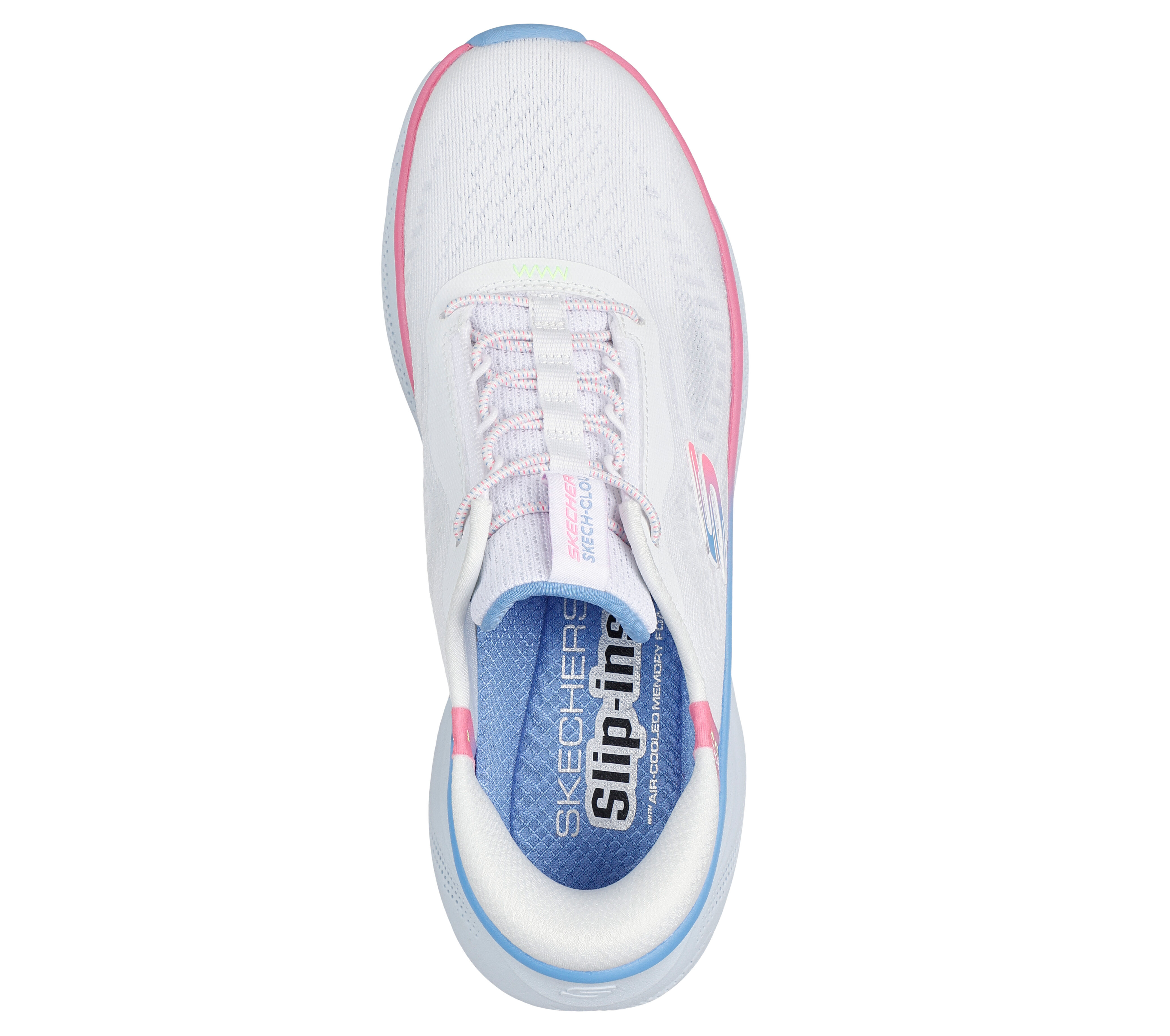 Zapatillas Skechers Slip-ins Skech Cloud Perfectly Plush Blancas y Multicolor para Mayor ...